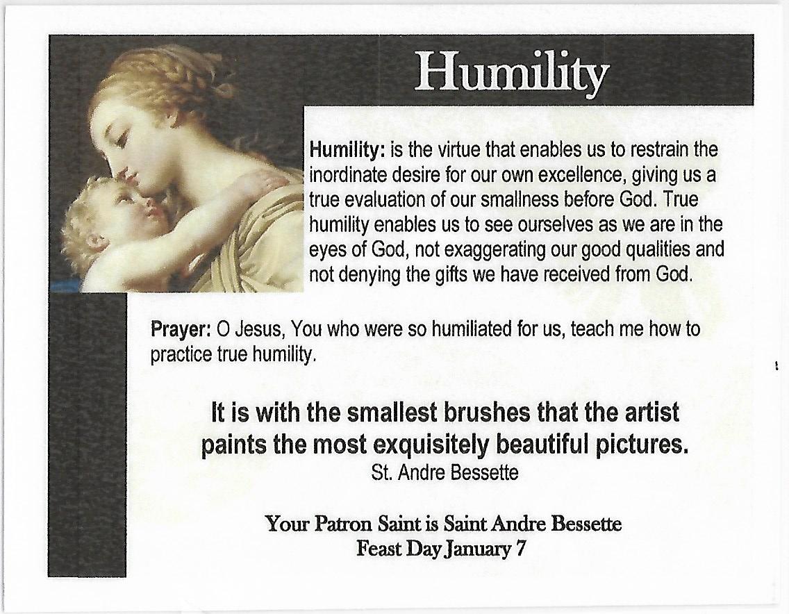 Humility Humility Humility – The Domestic Church of Bosco